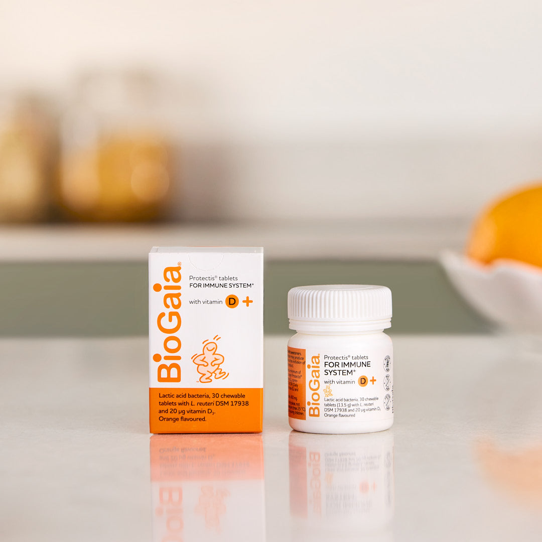 Protectis D+: Probiotic tablets with vitamin D | BioGaia UK