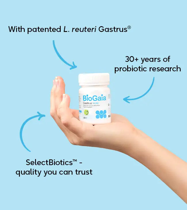 Gastrus Pure: Our best probiotics for gut health | BioGaia UK